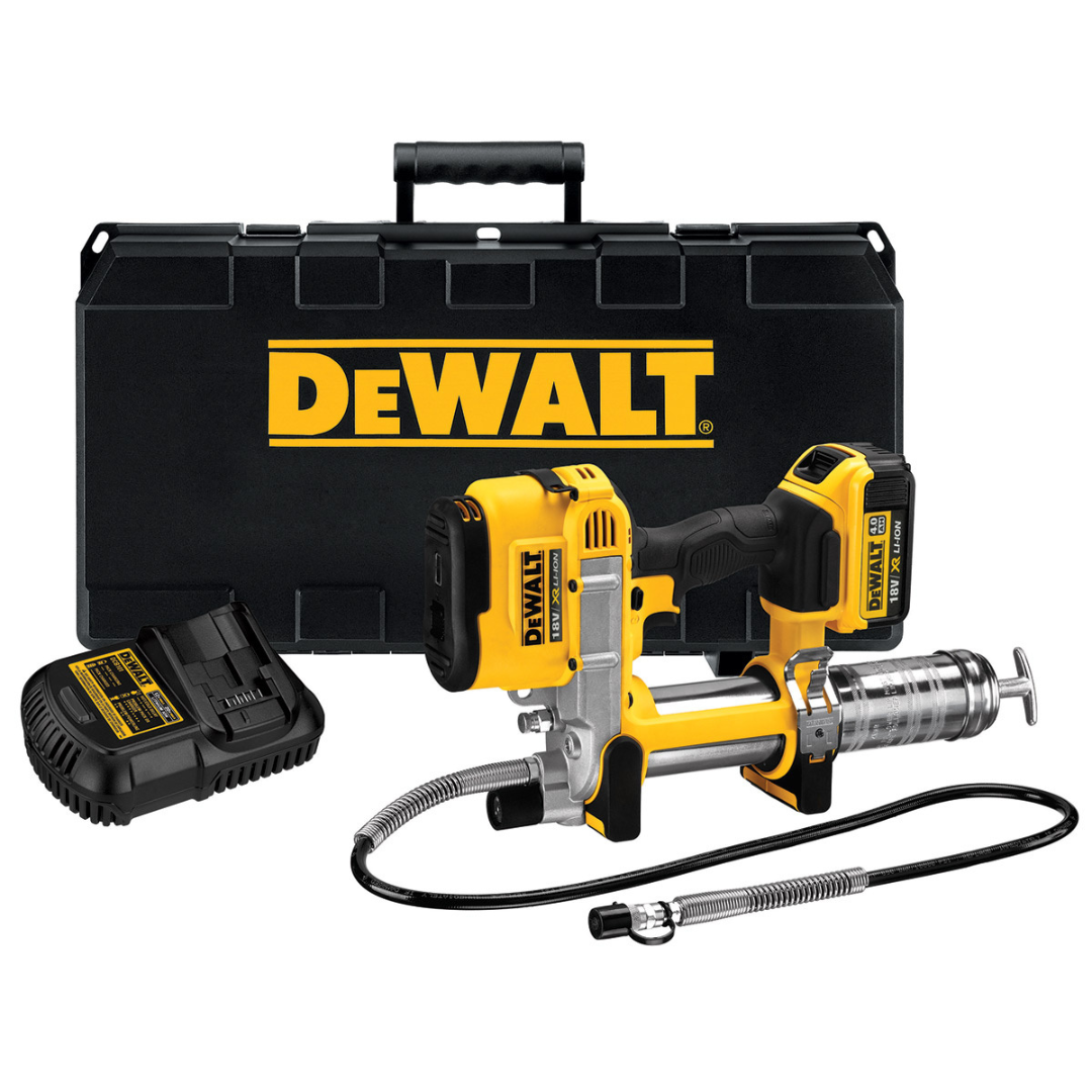 Dewalt DCGG571M1 18v XR Grease Gun with 1 x 4Ah Battery – Loughborough ...