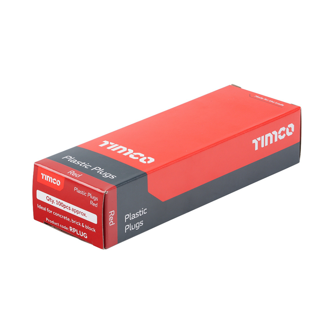 Red Plastic Rawl Plug 30mm Box of 100 – Loughborough Tool Shop